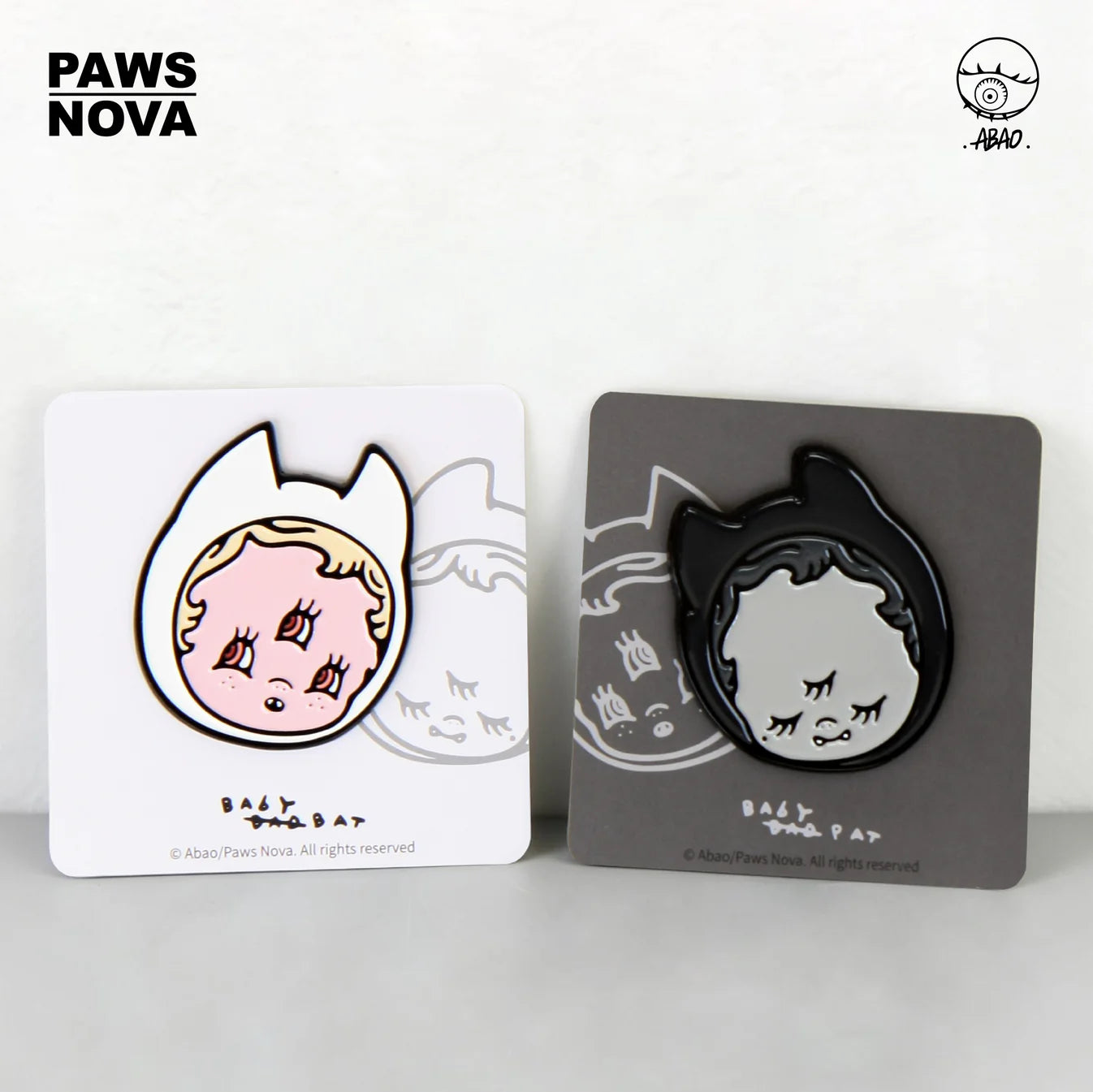 BABY BAT & PAT Metal Badge by ABAO